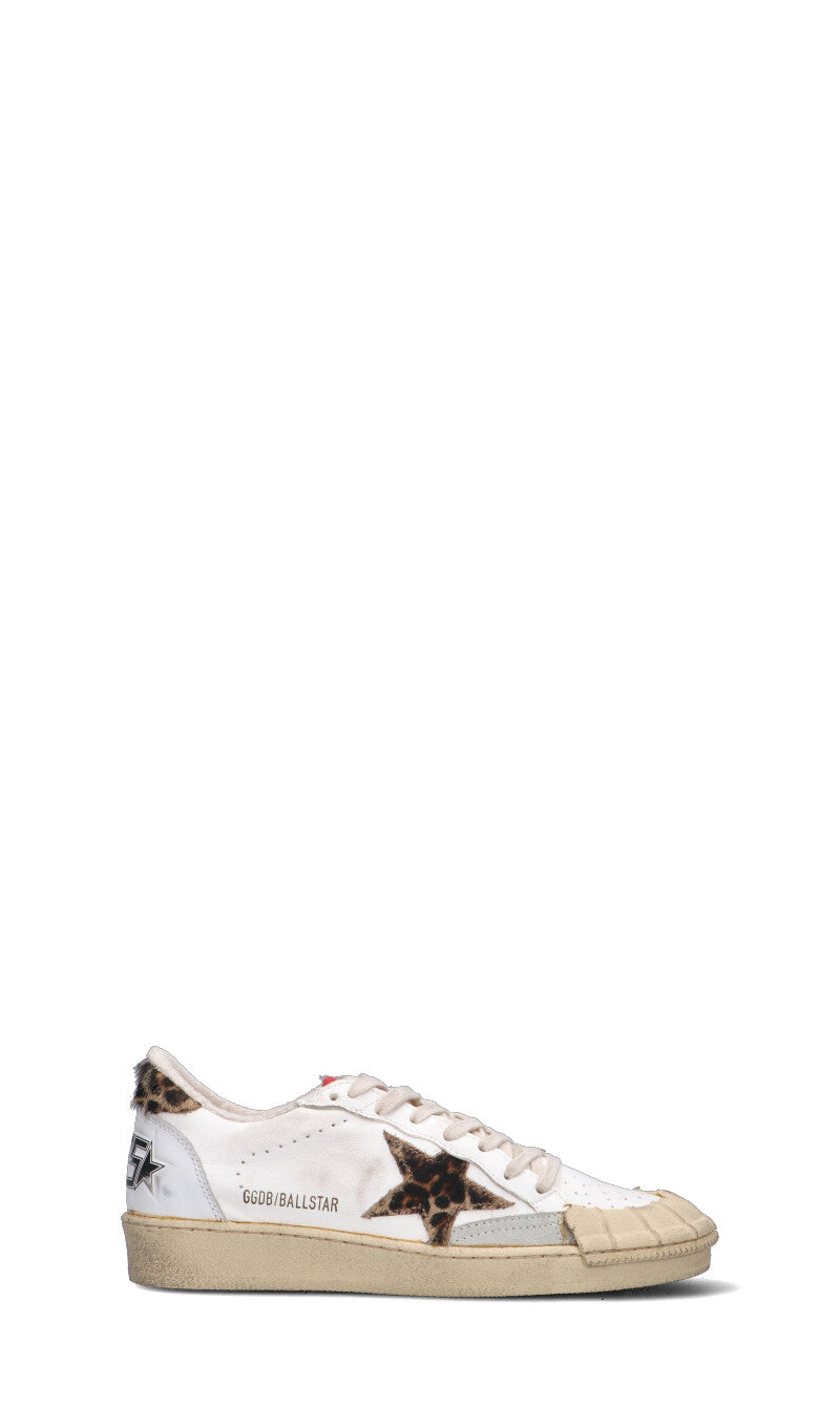 GOLDEN GOOSE - BALLSTAR TOPPA Sneaker donna bianca/maculata in pelle ...